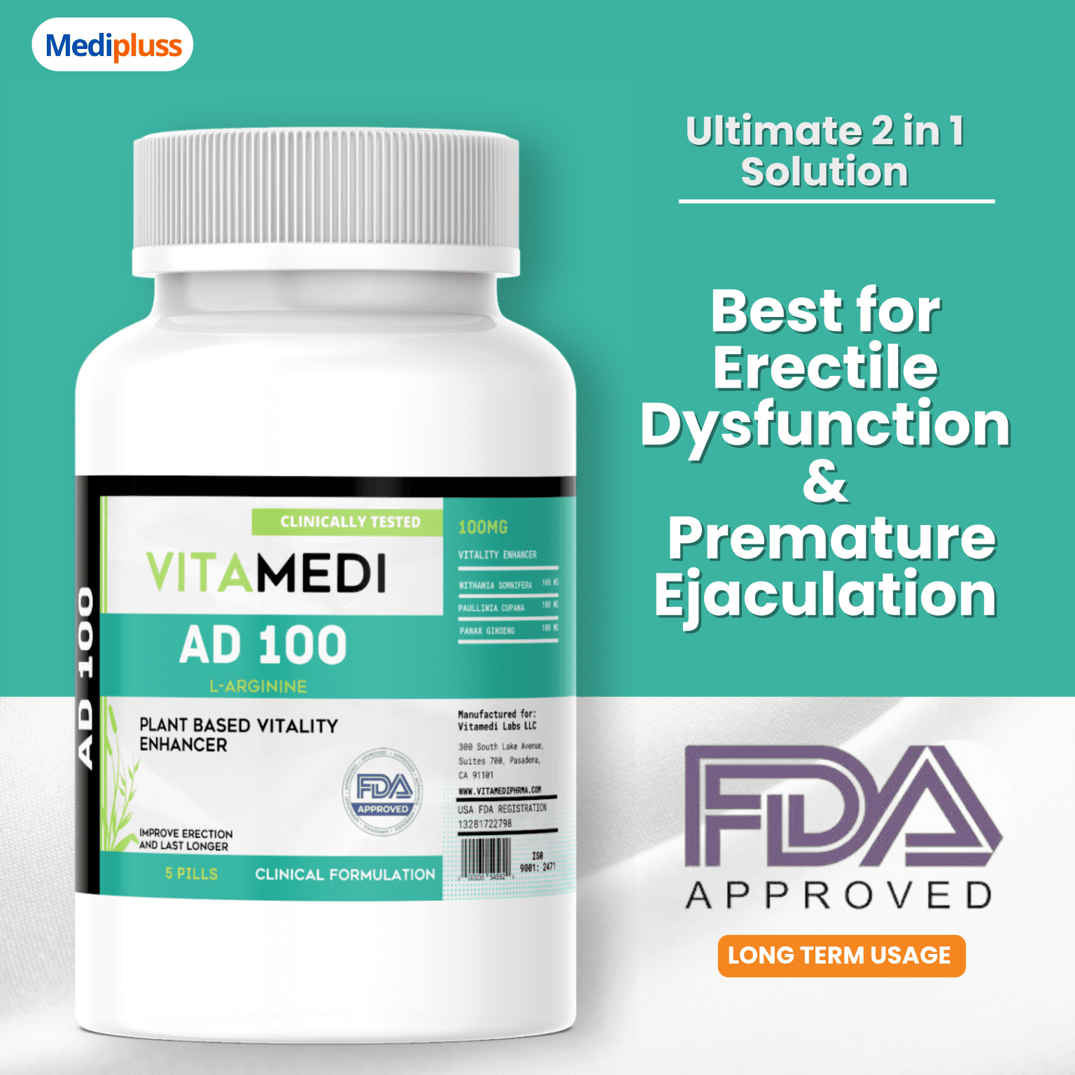 Medipluss, Muscle Strength Supplement, Vitamedi Malaysia